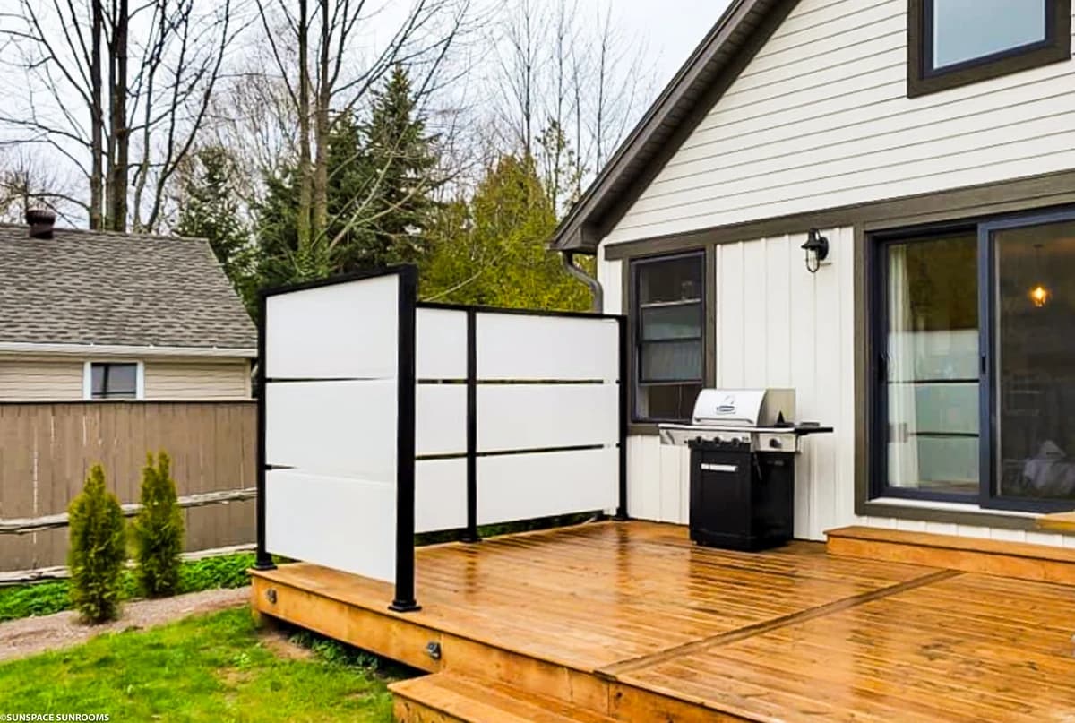 Sunwall - Privacy Screen & Windbreak | Sunspace Sunrooms Corporate