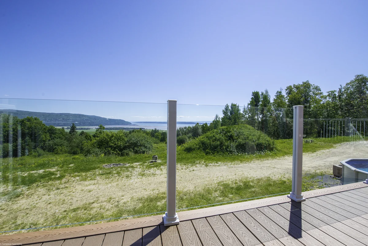 Topless Glass Railing | Sunspace Sunrooms Corporate