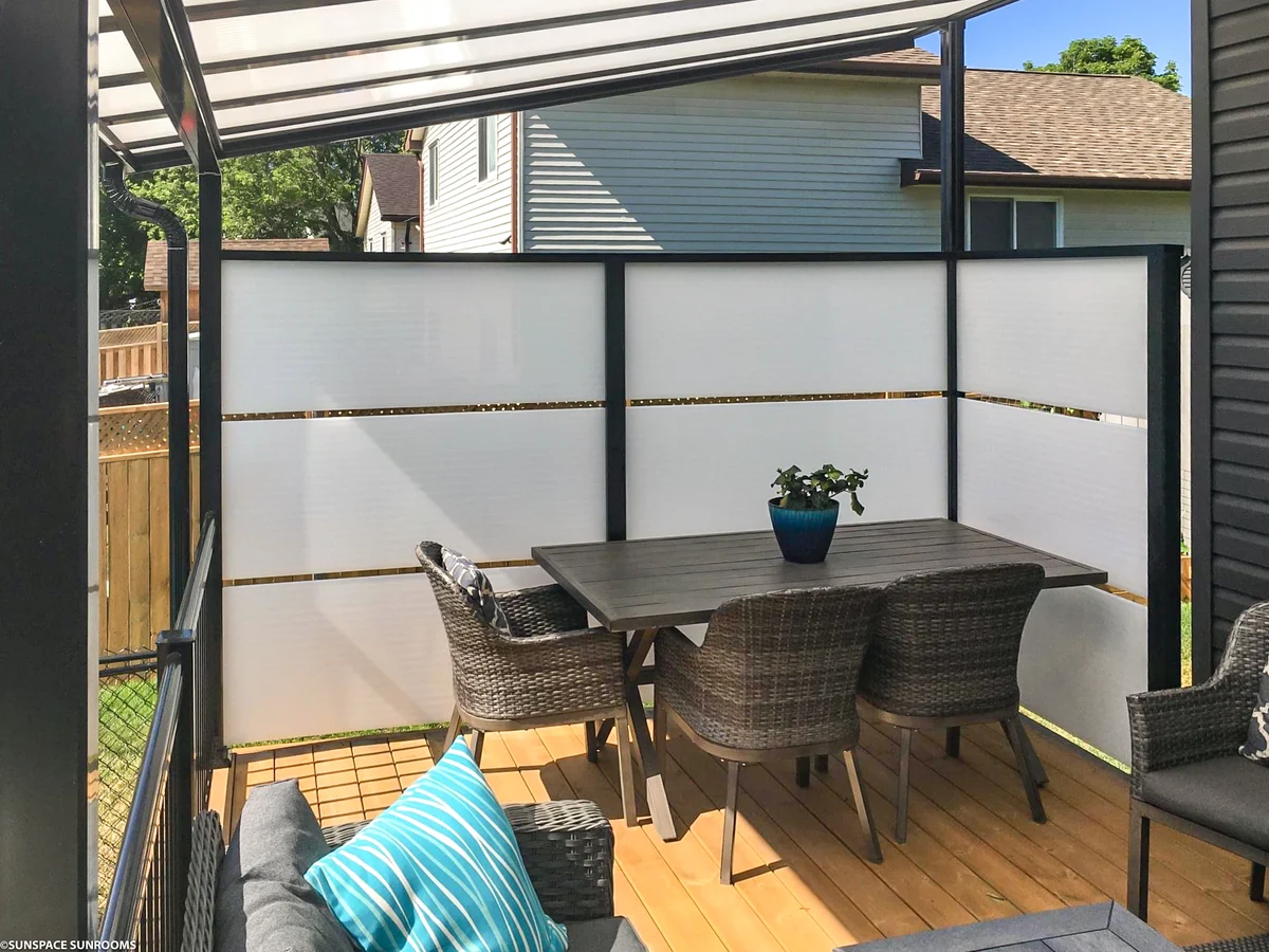 Sunwall - Privacy Screen & Windbreak | Sunspace Sunrooms Corporate